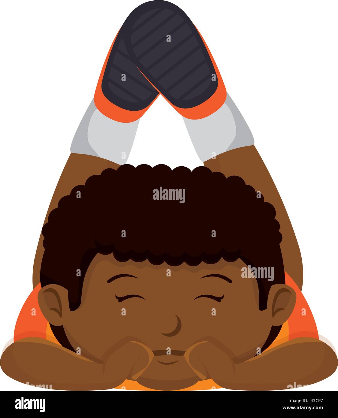 happy little black boy character Stock Vector Image & Art - Alamy