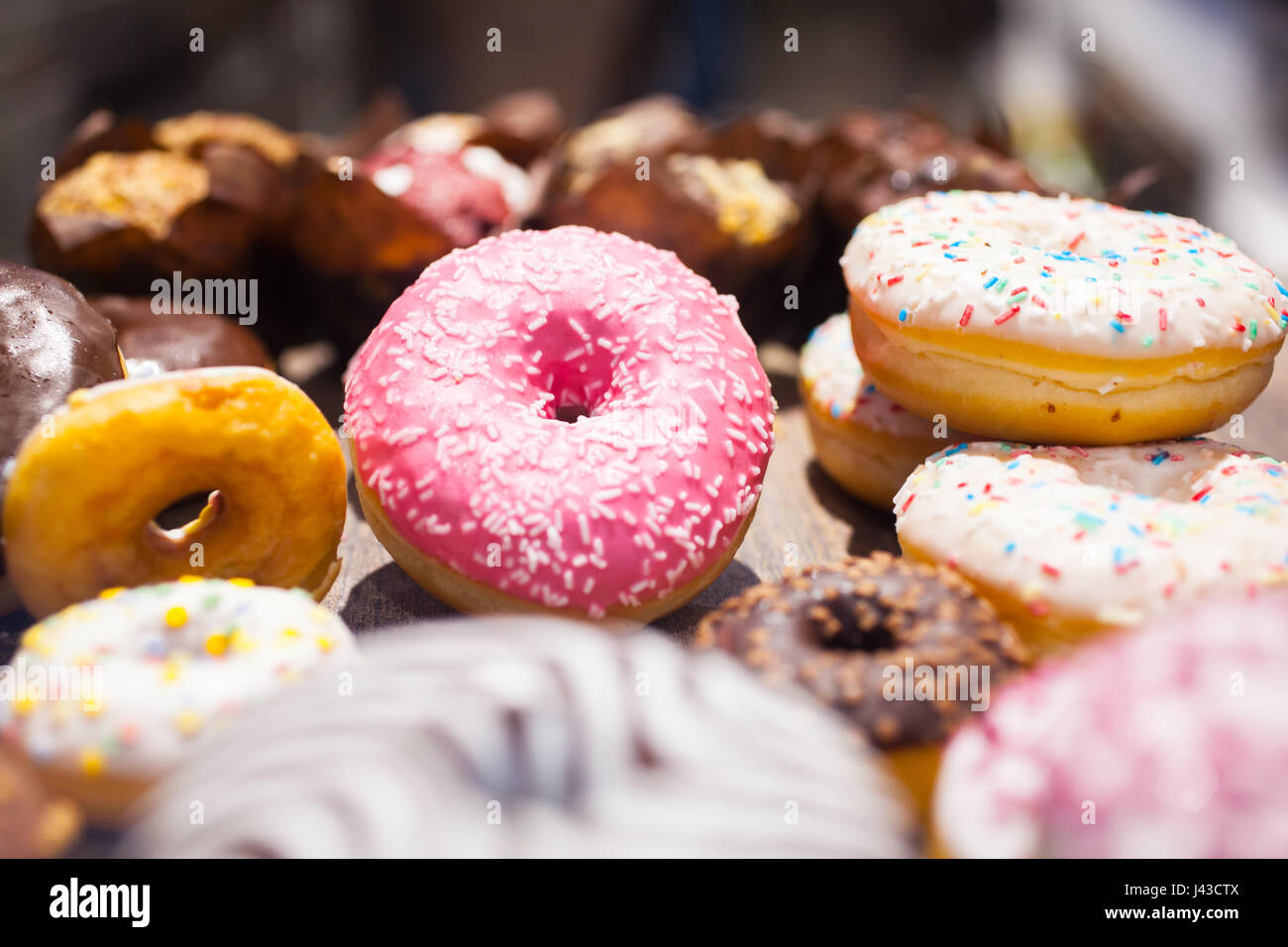 Traditional polish sweets doughnuts on the table Stock Photo - Alamy
