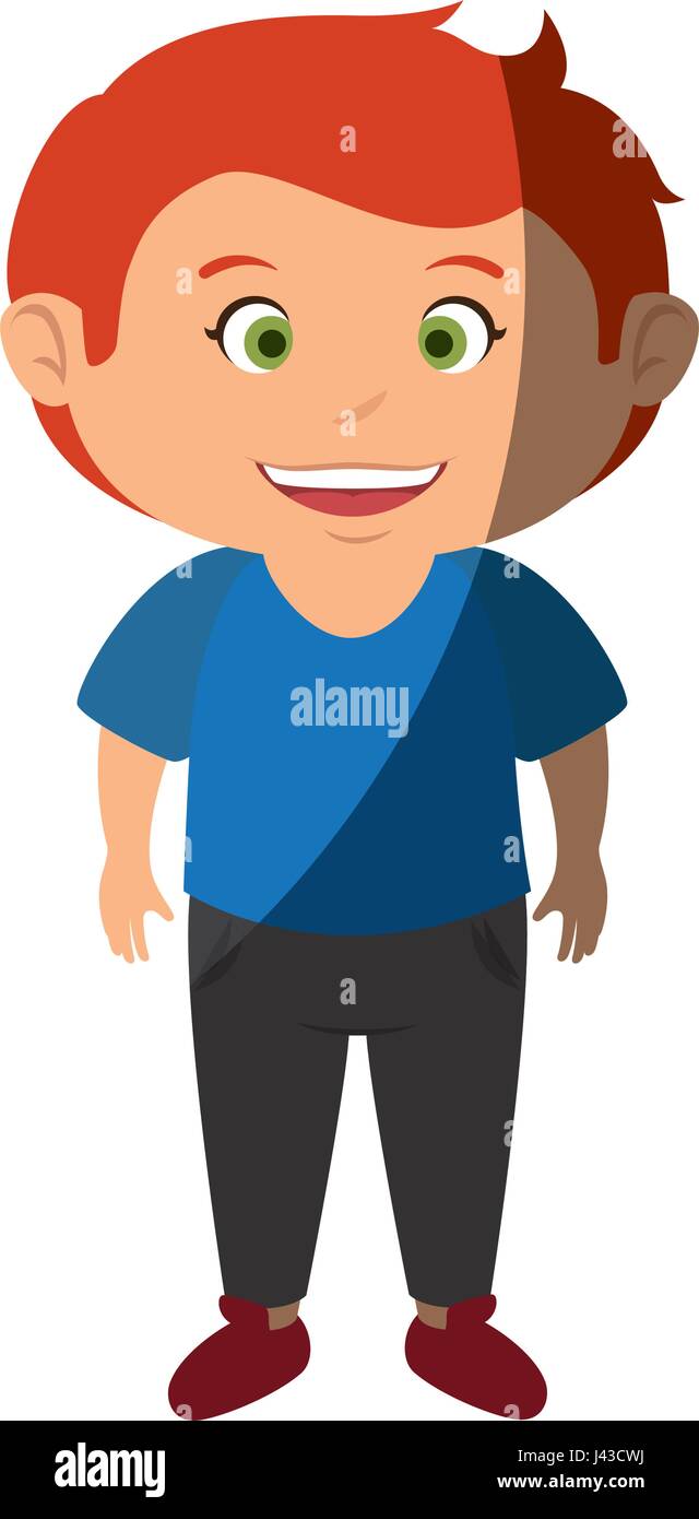 happy little boy character Stock Vector Image & Art - Alamy