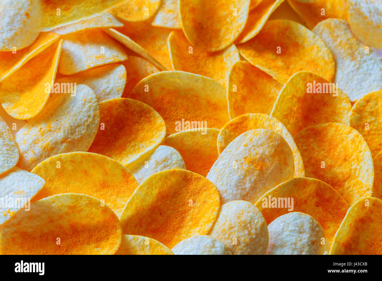 Crunchy potato chips stacked hi-res stock photography and images - Alamy