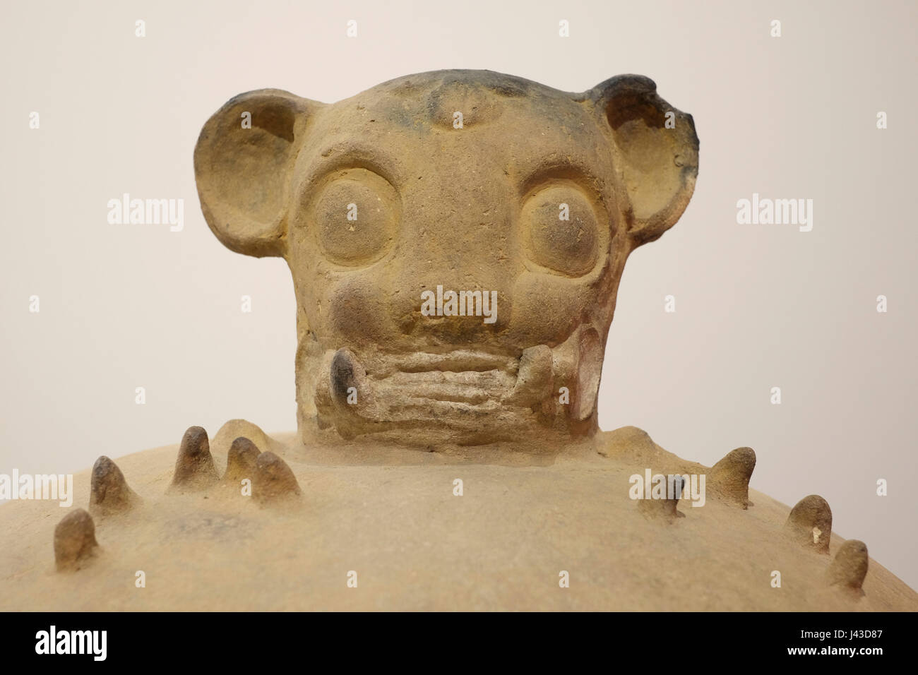 An ancient Mayan artifact displayed at the private museum of Las ...