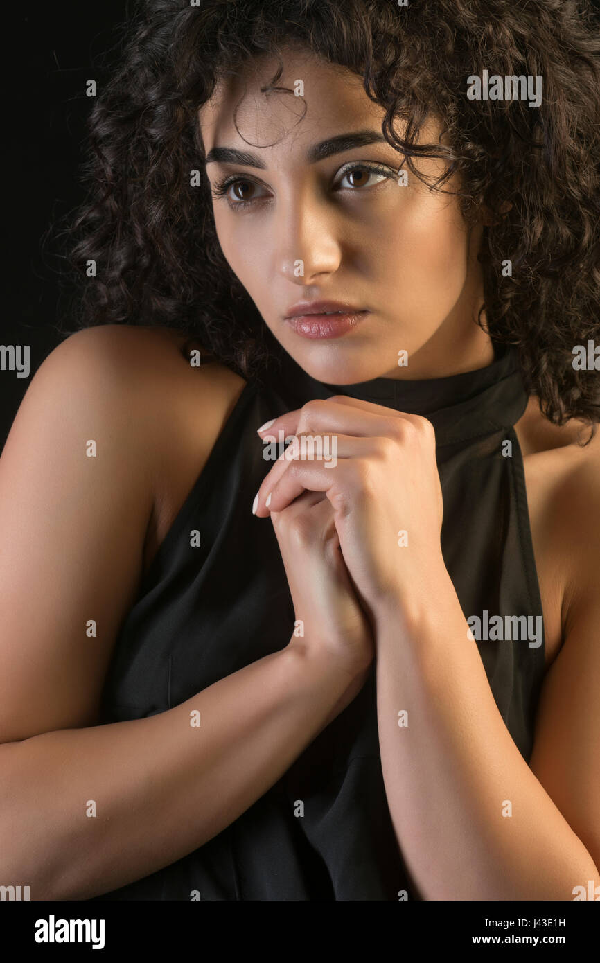 Woman anxious heart hi-res stock photography and images - Alamy