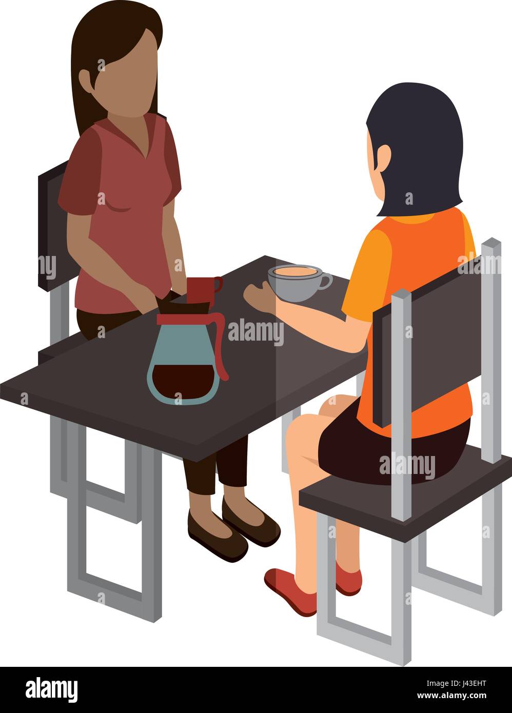 Person working coffee shop Stock Vector Images - Alamy