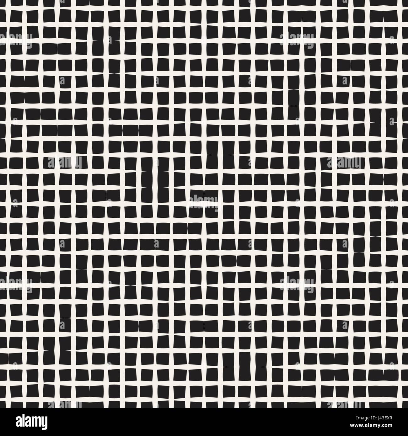 Seamless geometric lattice pattern. Irregular abstract grid background. Stylish chaotic vector ...