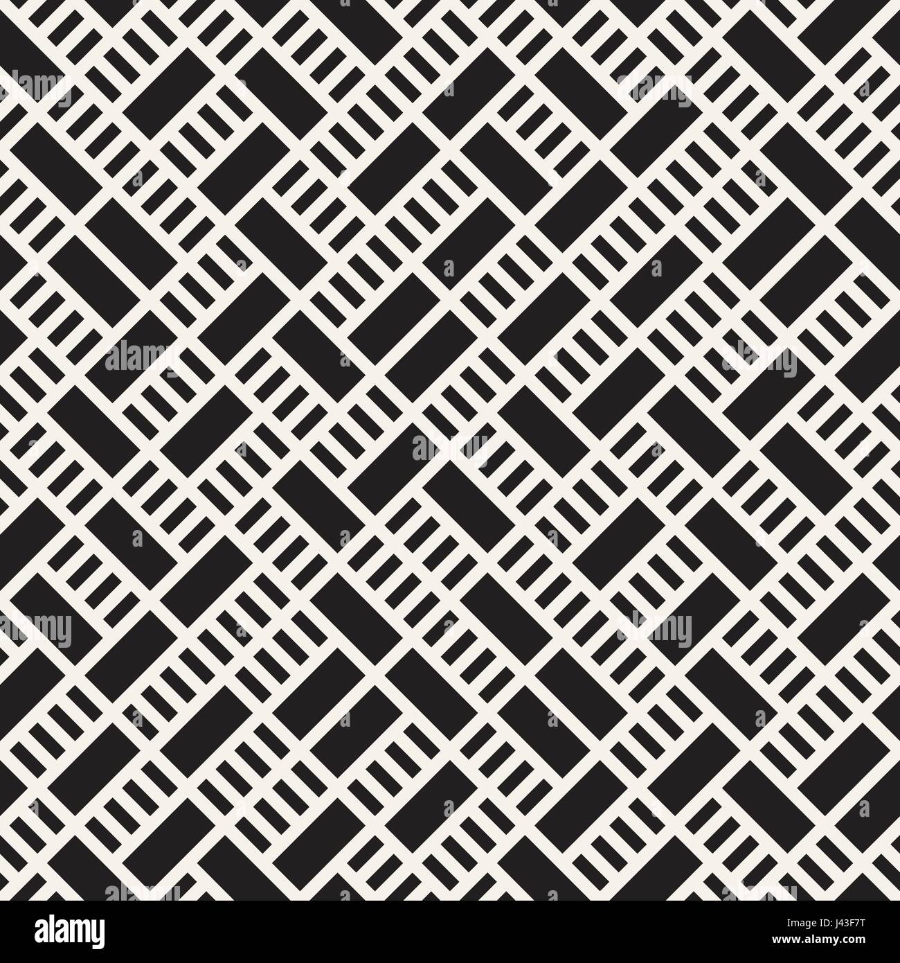 Vector Seamless Pattern Mesh Repeating Texture Linear Grid With Chaotic Shapes Stylish
