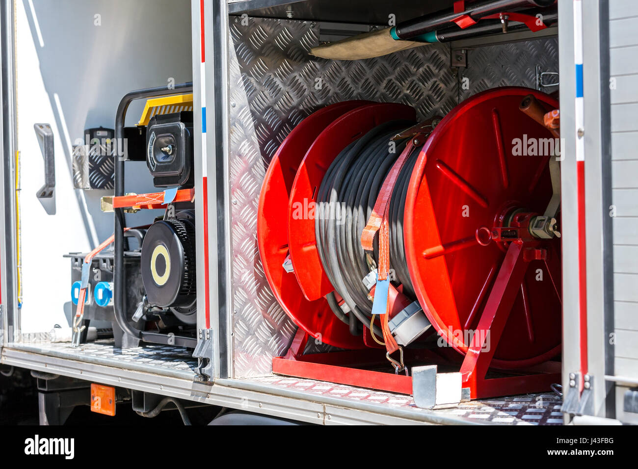 Fire truck hose hi-res stock photography and images - Alamy