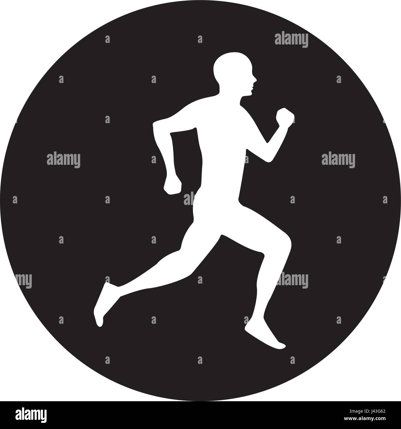 silhouette athlete running icon Stock Vector Image & Art - Alamy