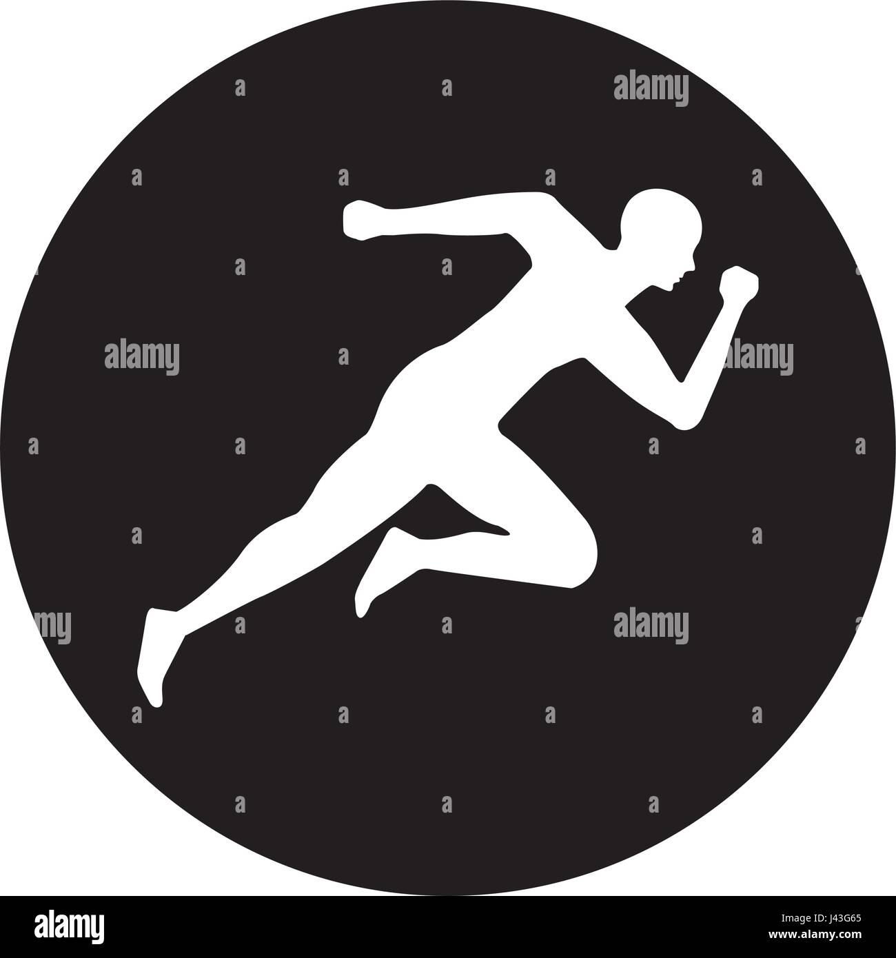 silhouette athlete running icon Stock Vector Image & Art - Alamy