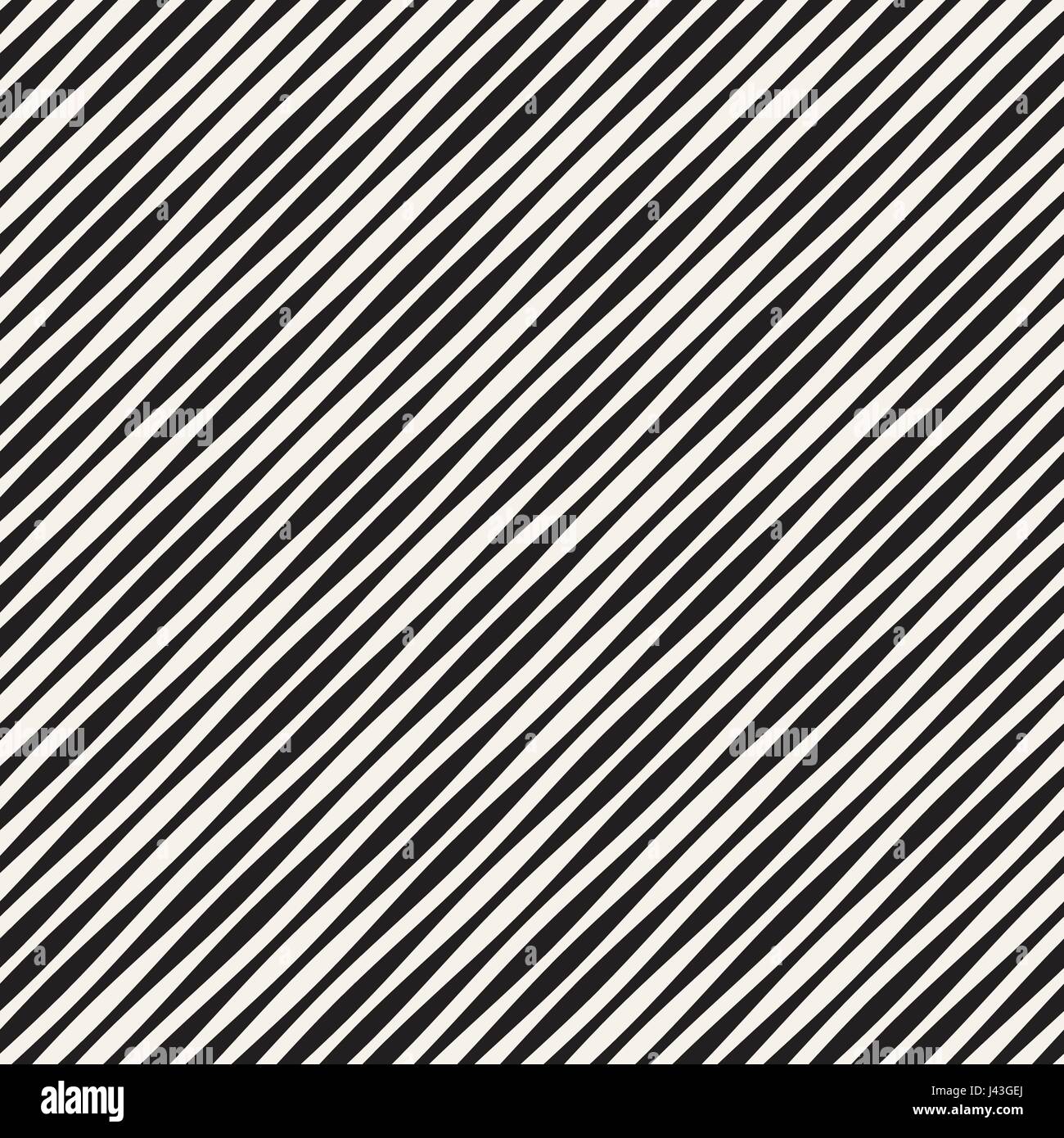 Wavy stripes vector seamless pattern. Retro abstract wavy texture ...