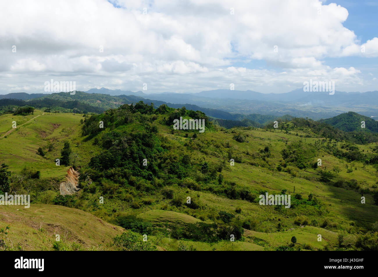 Typical hills landscape on an island Timor in Indonesia Stock Photo - Alamy