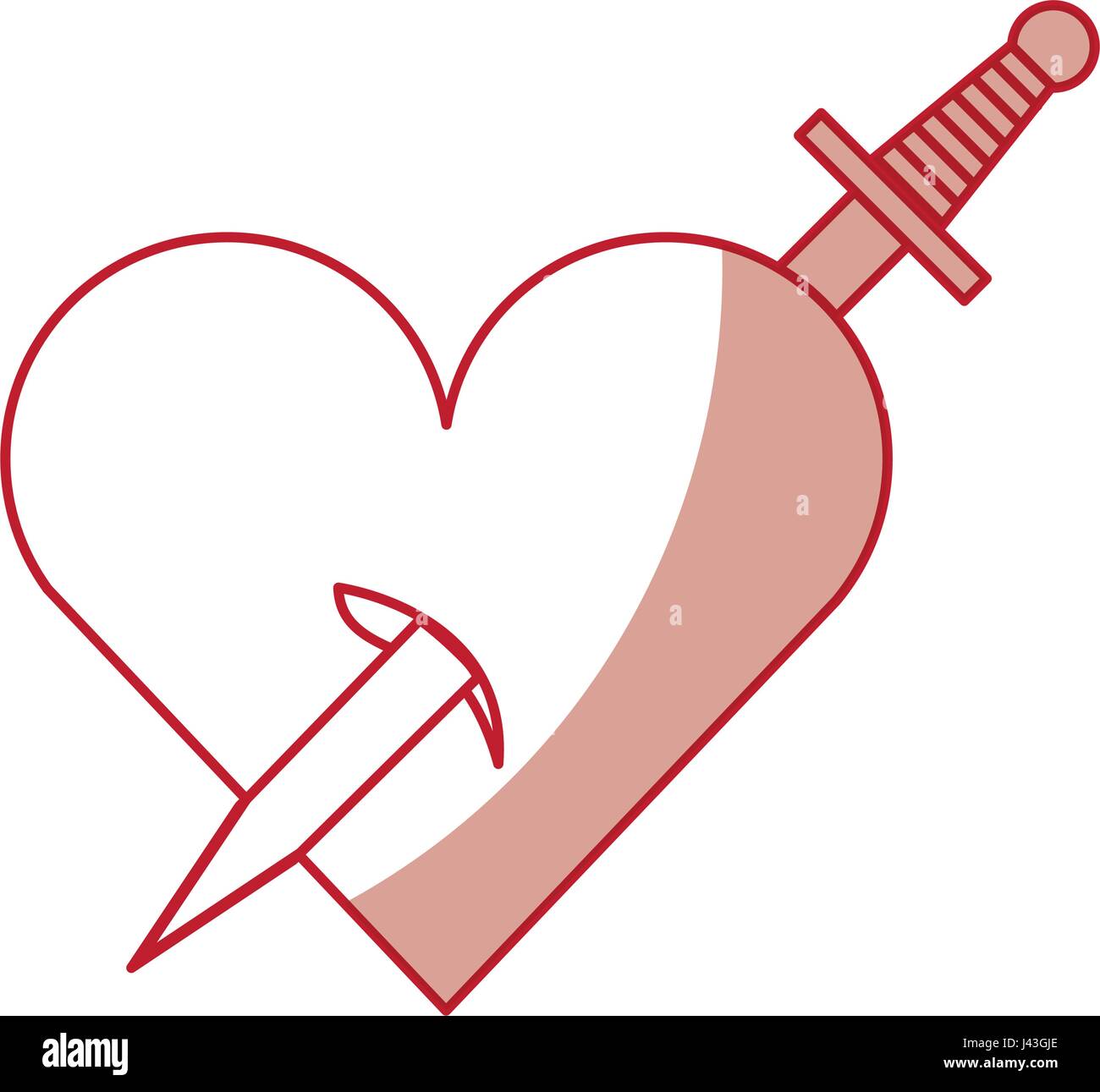 How To Draw A Heart With A Sword