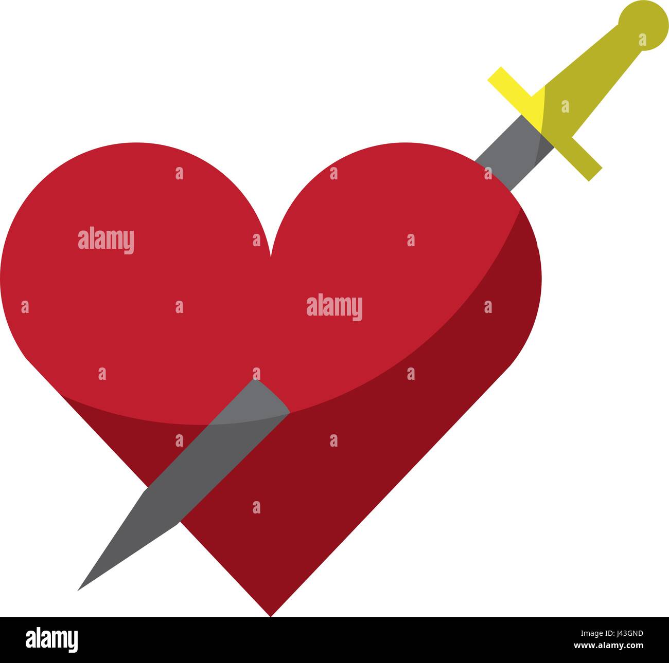 Sword Heart High Resolution Stock Photography and Images - Alamy