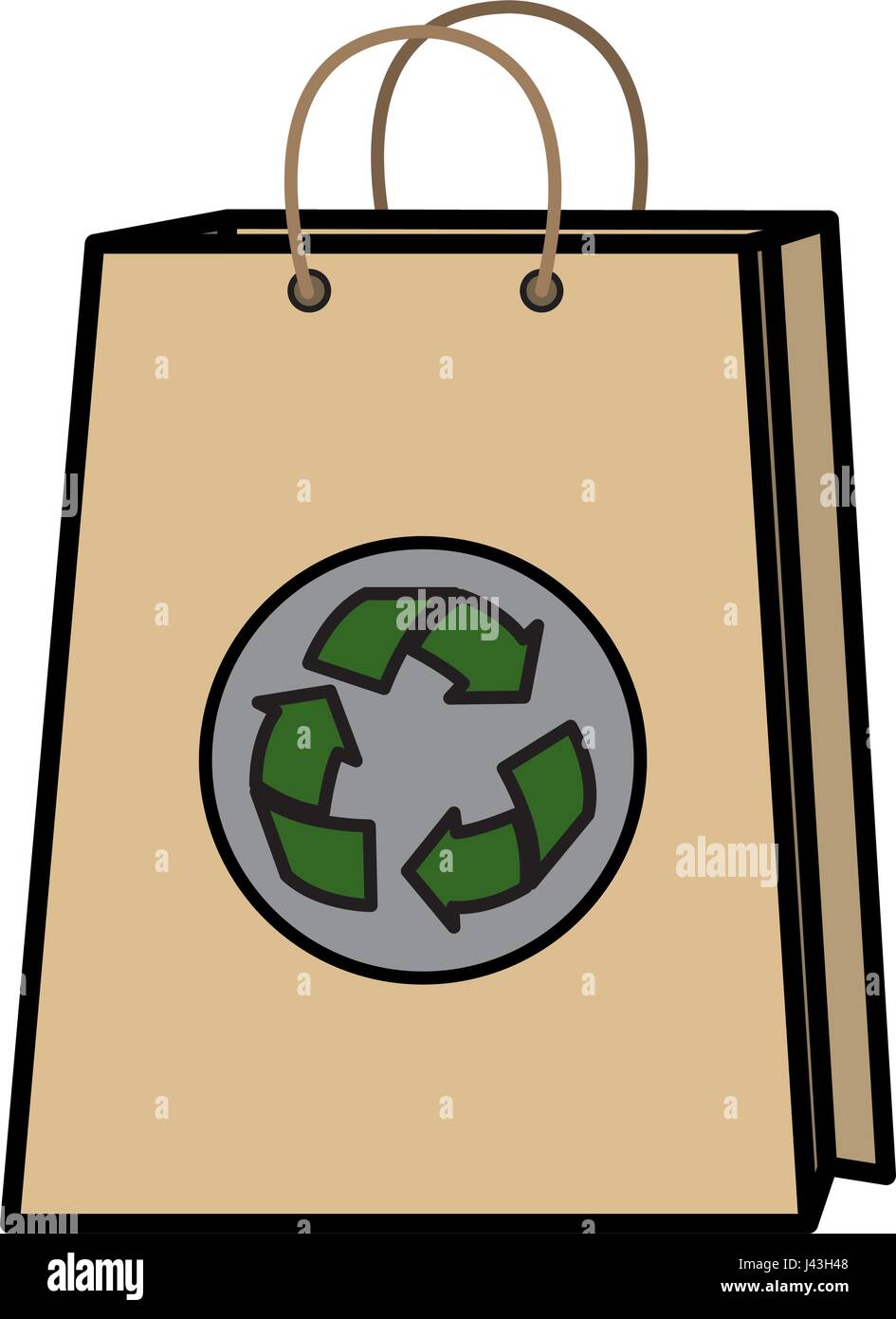 recycle bag shopping icon Stock Vector Image & Art - Alamy