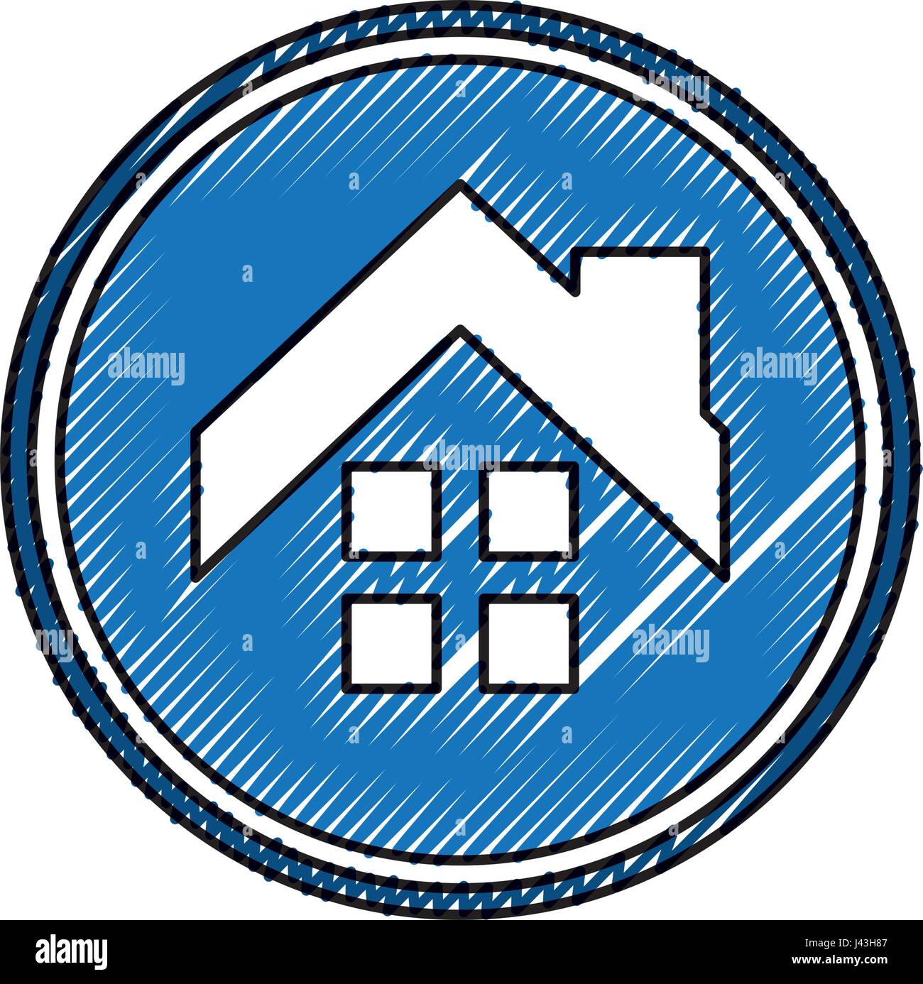 house exterior seal isolated icon Stock Vector Image & Art - Alamy