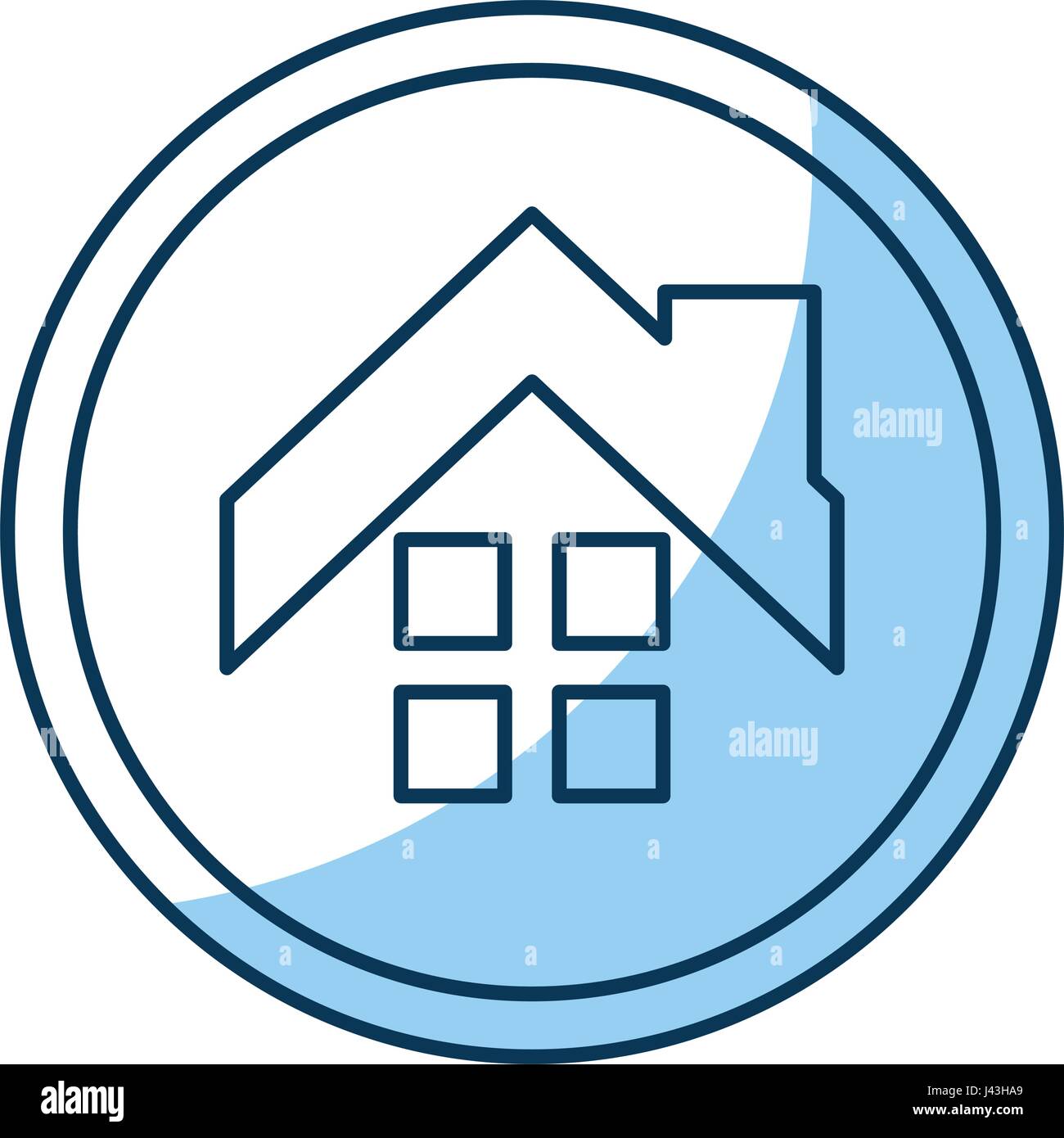 house exterior seal isolated icon Stock Vector Image & Art - Alamy