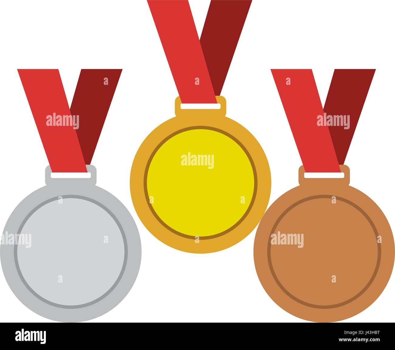 set Championship medals isolated icon Stock Vector Image & Art - Alamy