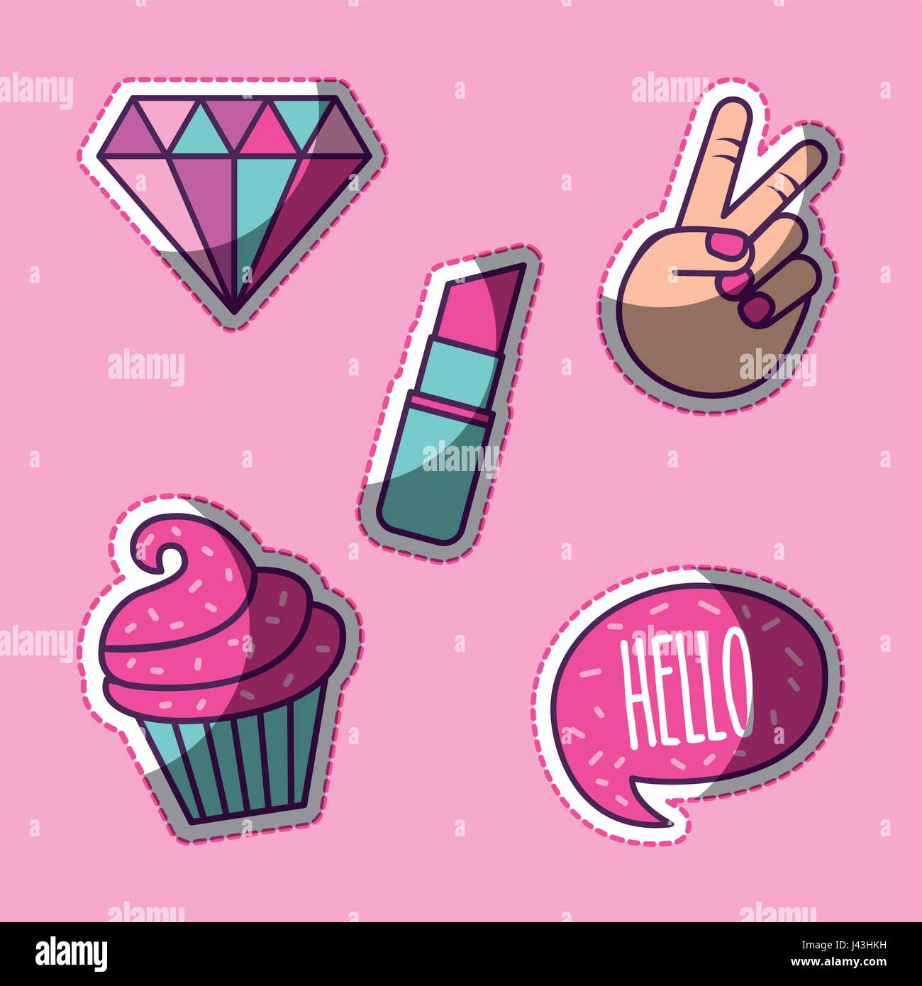 Girly icon image hi-res stock photography and images - Alamy