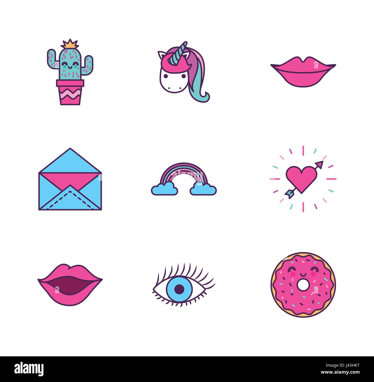 girly icon image Stock Vector Image & Art - Alamy