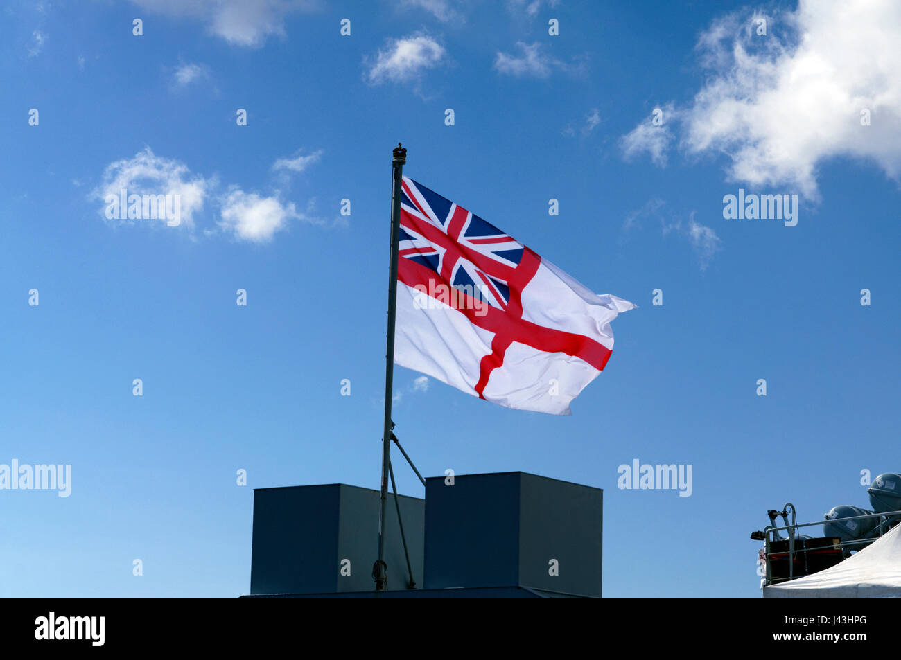White Ensign flag Stock Photo - Alamy