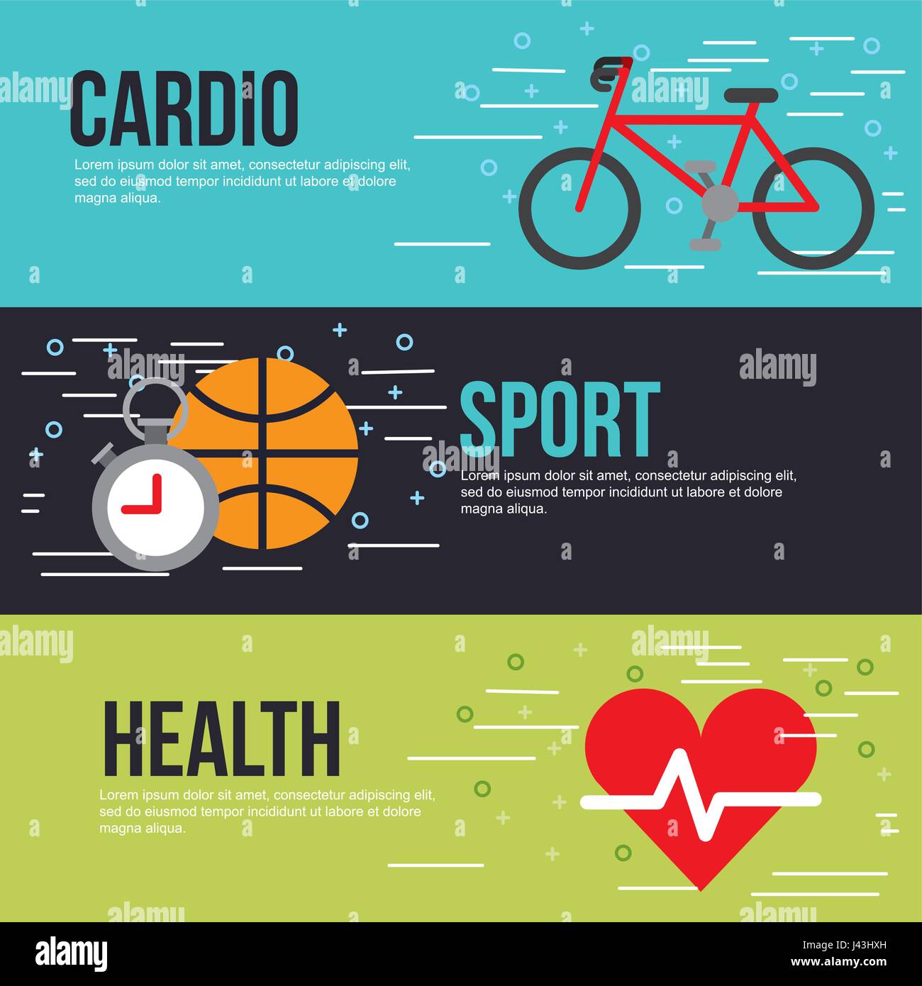 cardio sport health lettering infographic Stock Vector Image & Art - Alamy