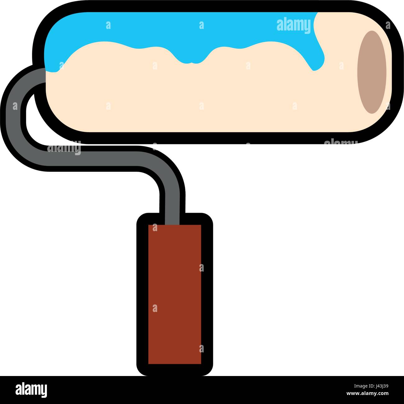 paint roll icon Stock Vector Image & Art - Alamy