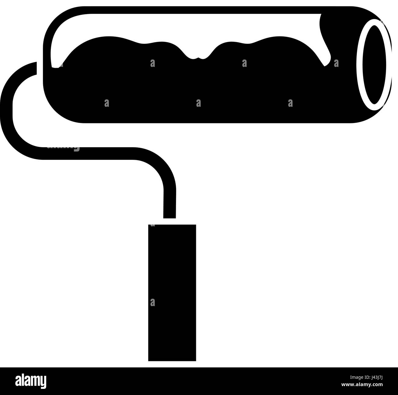 paint roll icon Stock Vector Image & Art - Alamy