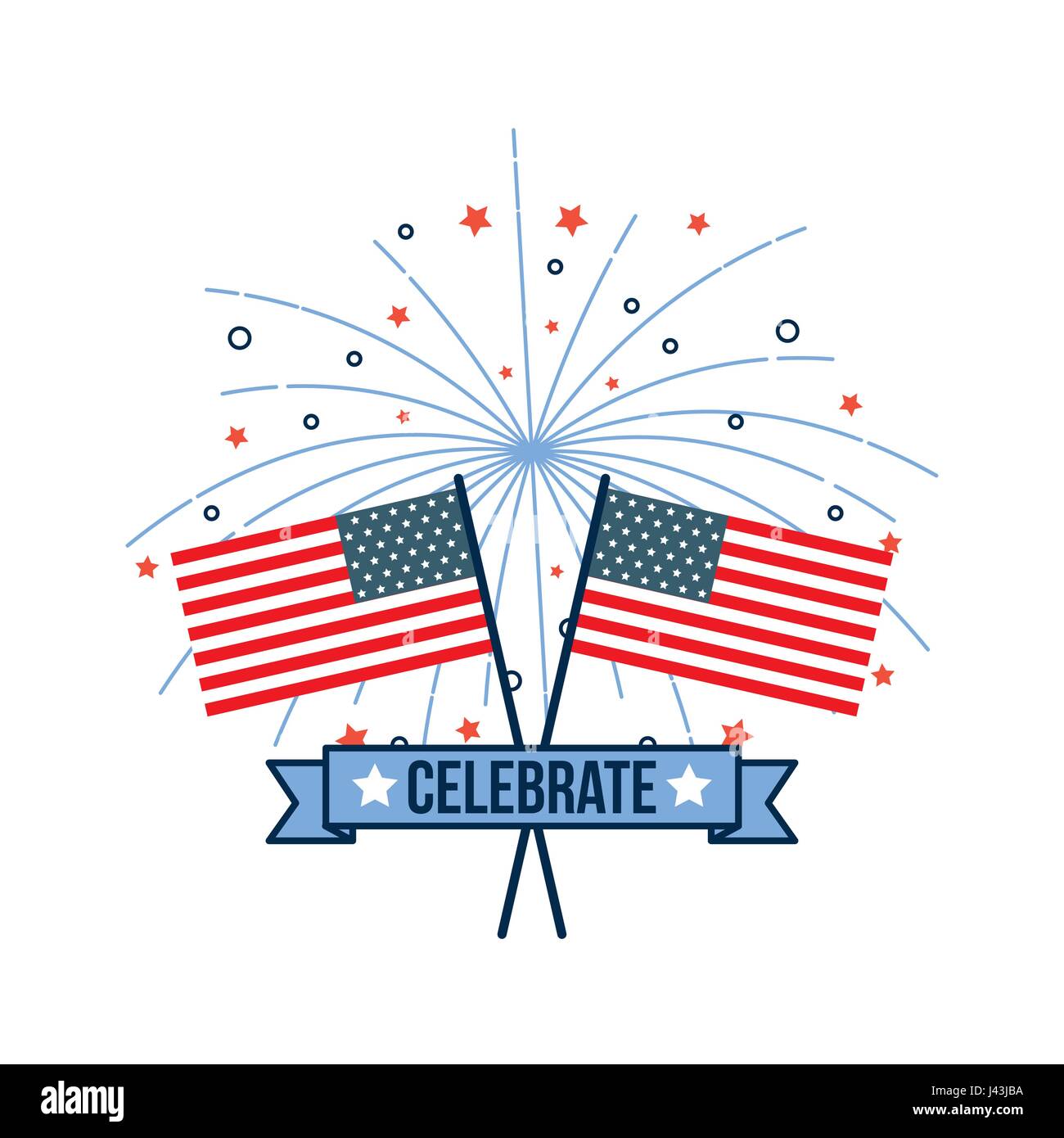 4th of july emblem image Stock Vector Image & Art - Alamy