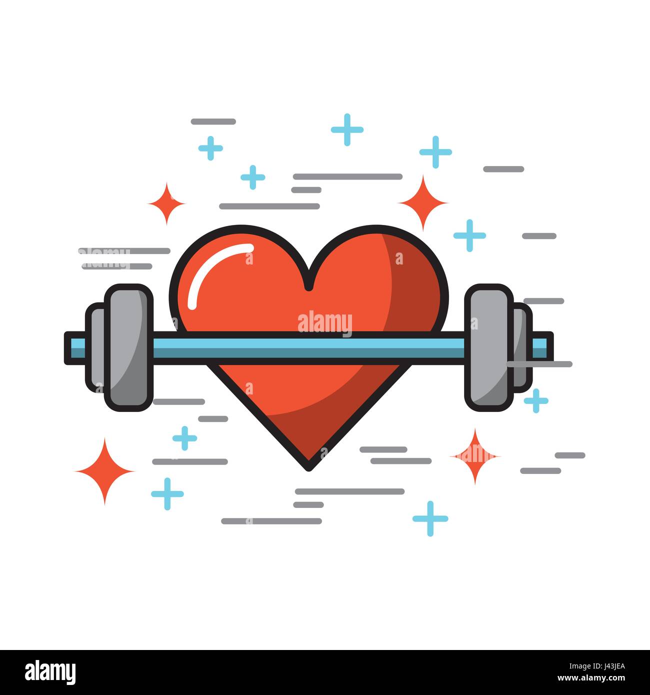 Body nutrition sport cartoon Cut Out Stock Images & Pictures - Alamy