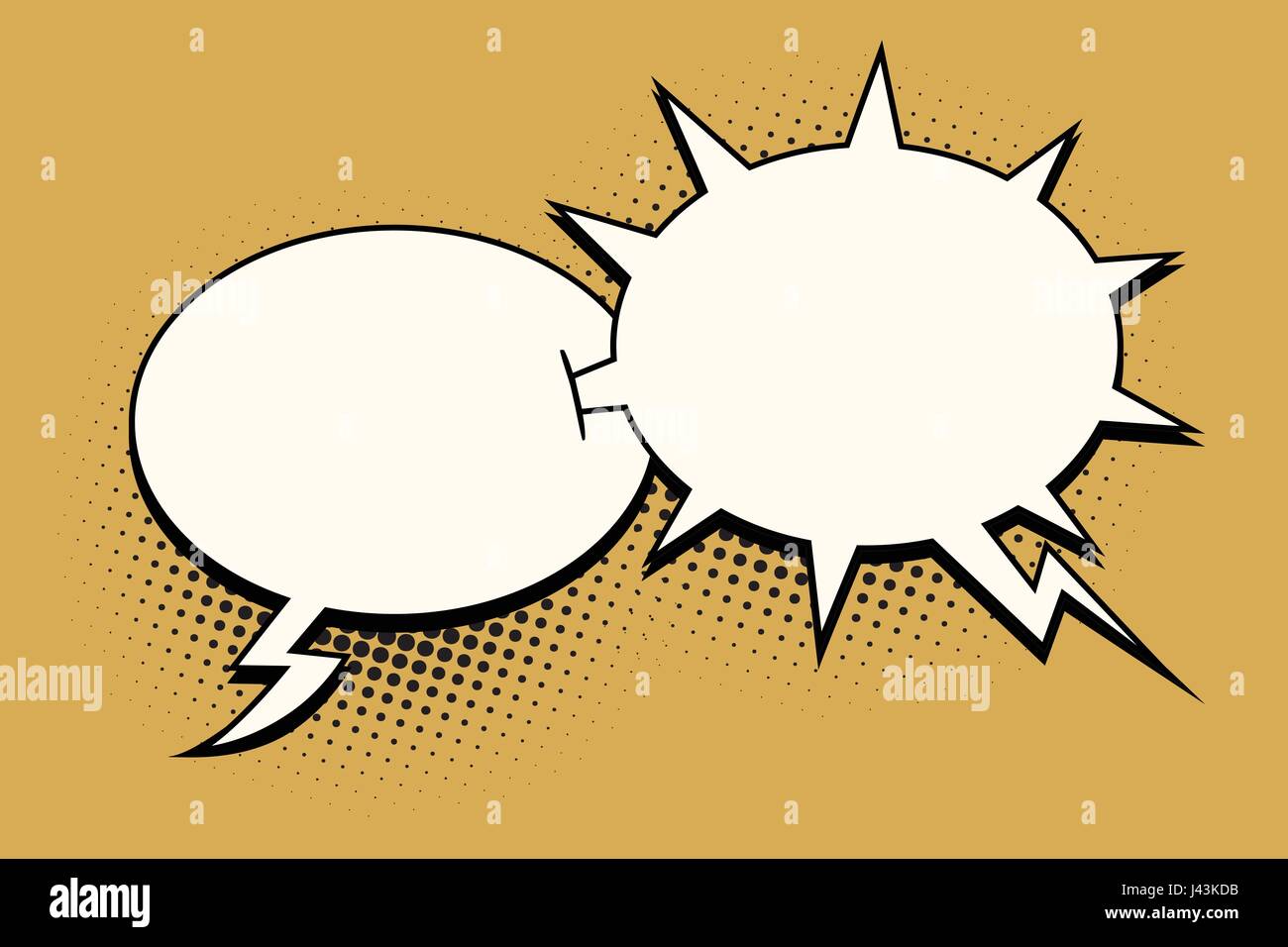 The ball and spikes comic bubble. Sharp dialogue. Comic cartoon style ...