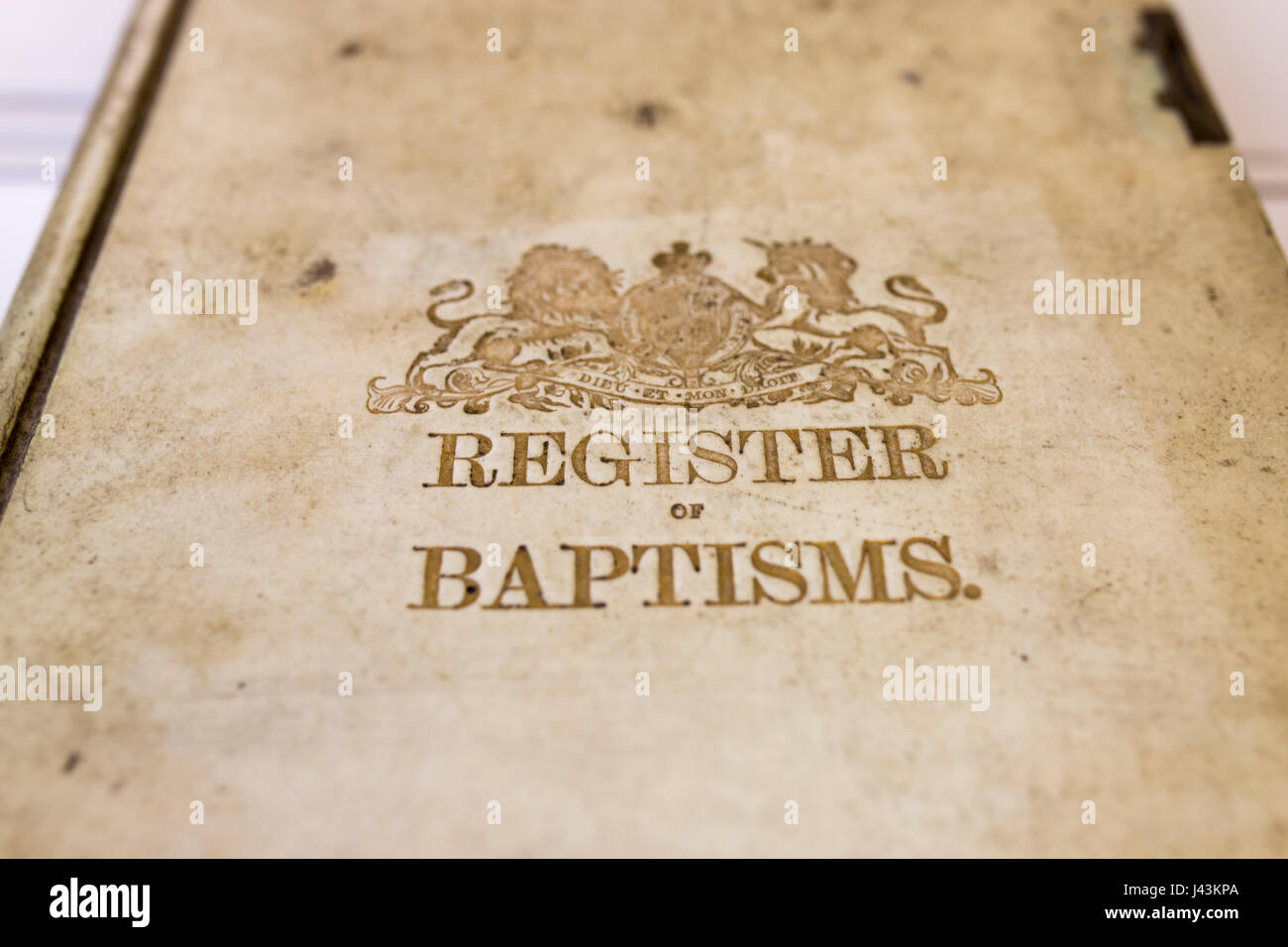 Baptism records hi-res stock photography and images - Alamy