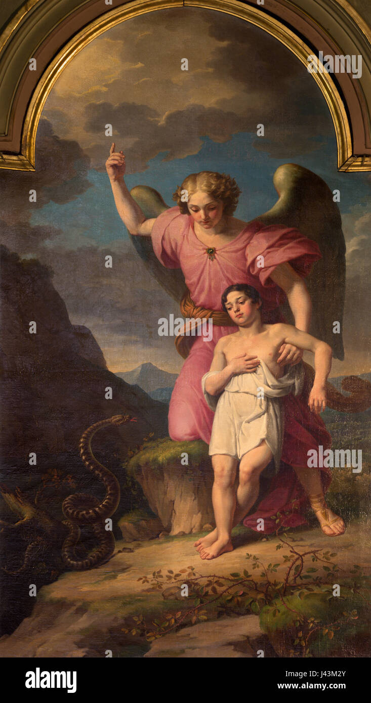 Guardian angel painting hi-res stock photography and images - Alamy