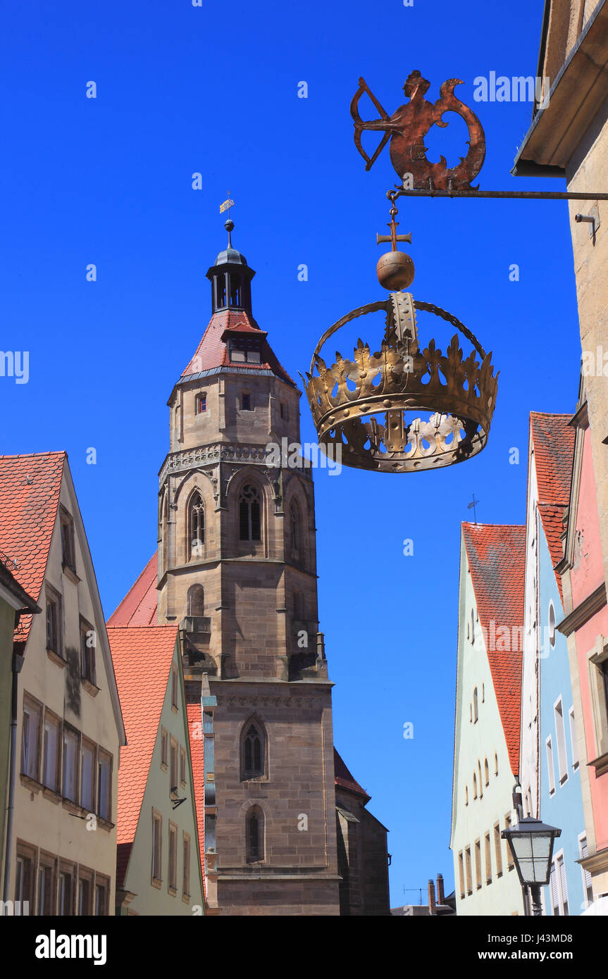 church Sankt Andreas, Weissenburg in Bayern, a town in Middle Franconia ...