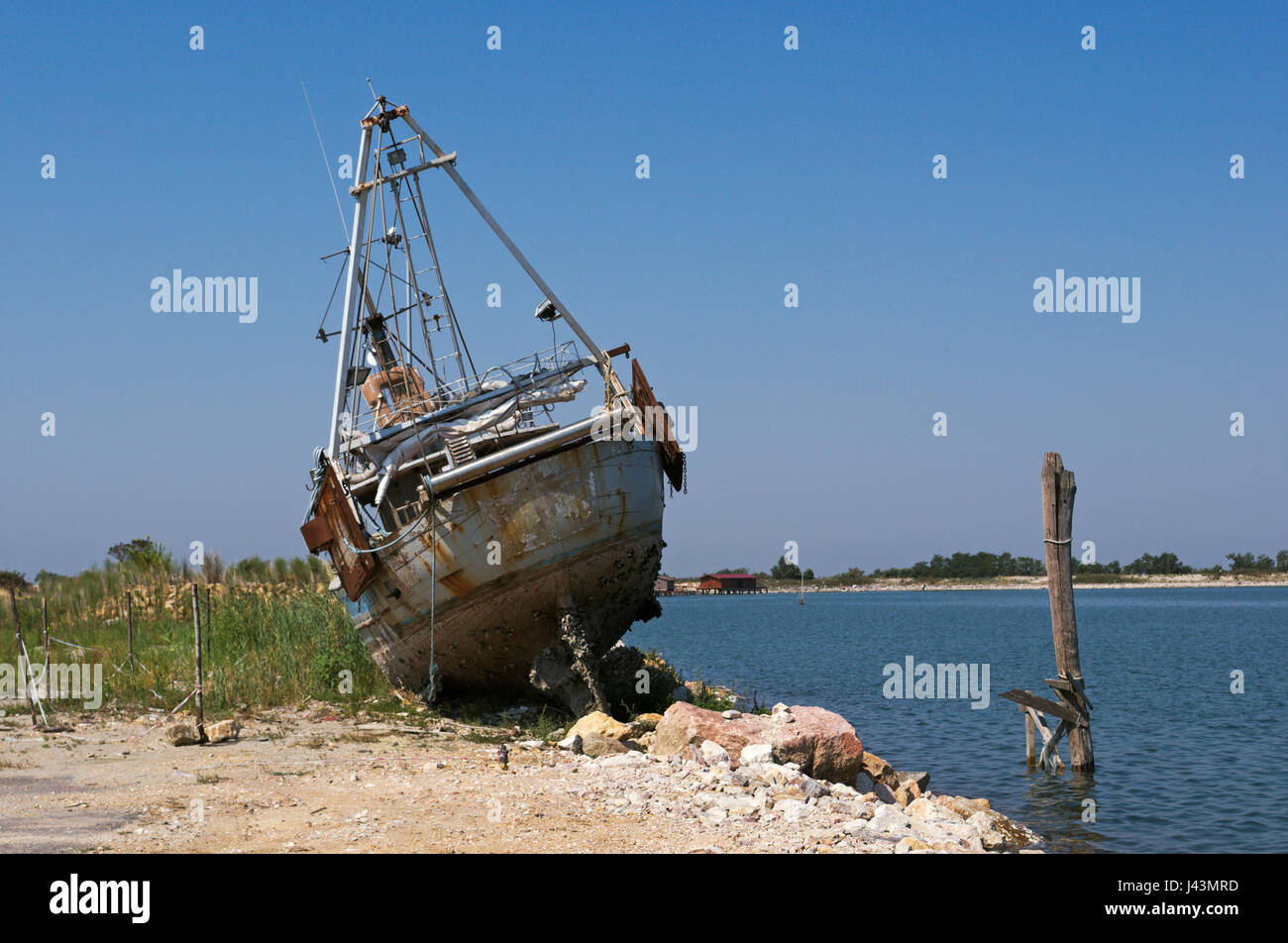 Wrecked Fishing Boat High Resolution Stock Photography and Images - Alamy