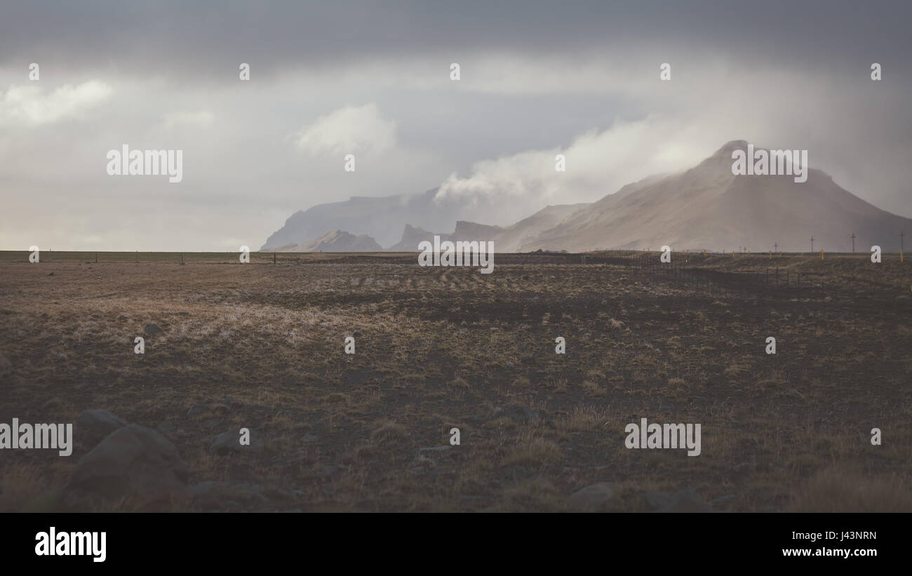 Awesome and beautiful landscape with light and shadow in Iceland. Realy ...