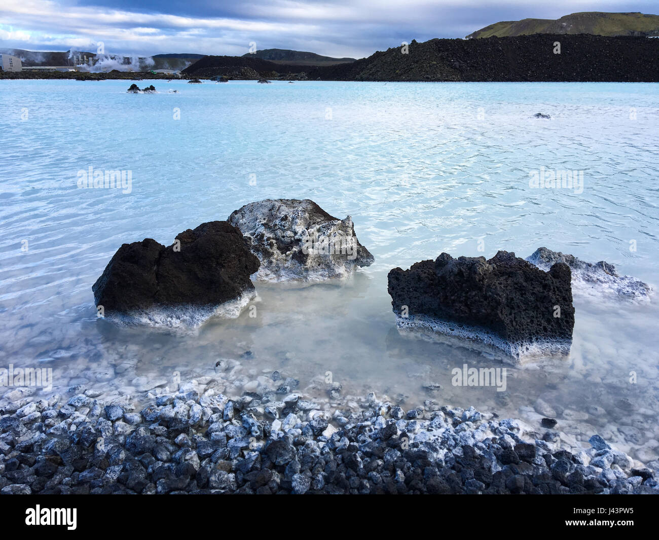 Blue lagoon water in Iceland Stock Photo - Alamy