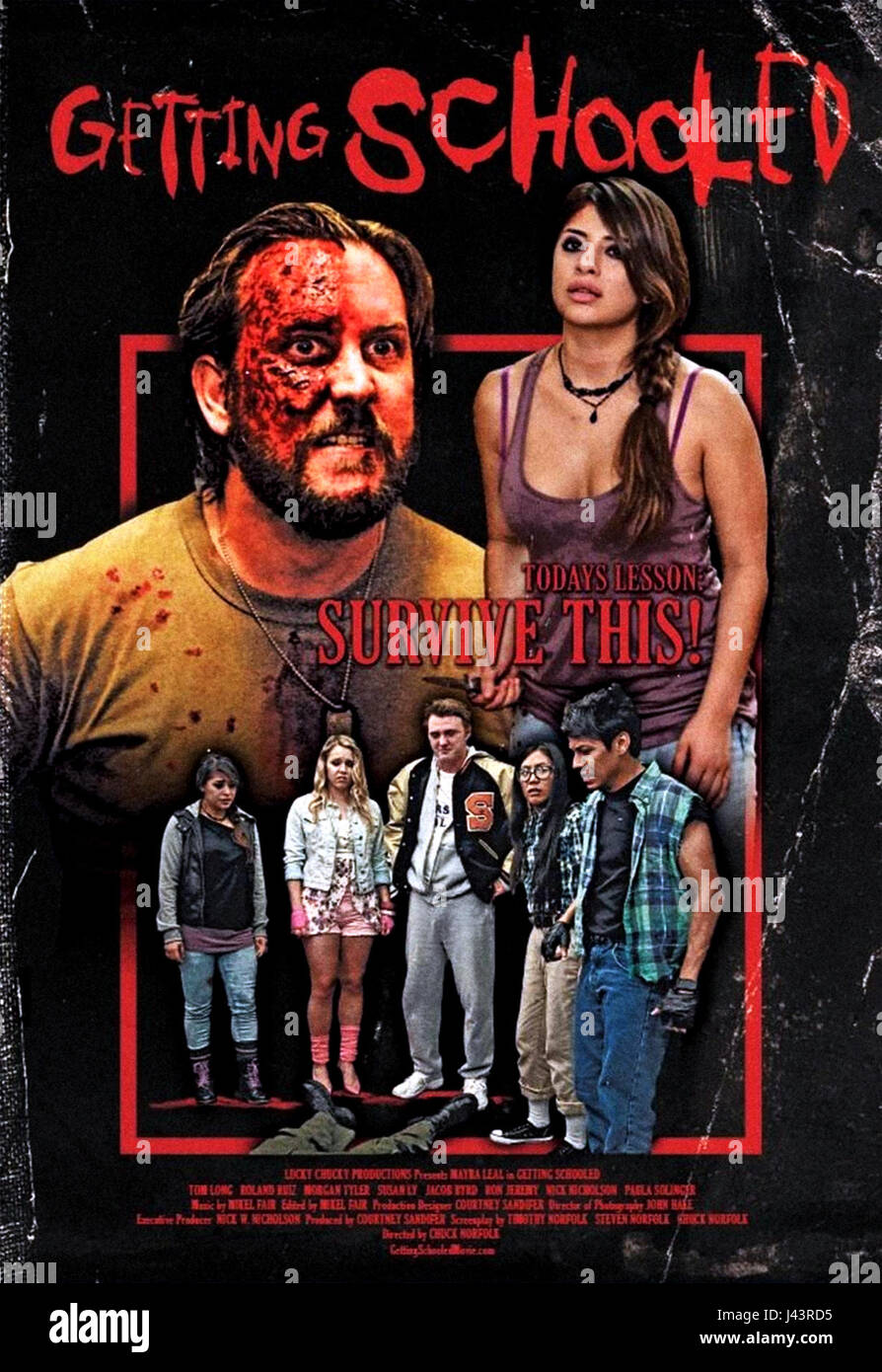 GETTING SCHOOLED, US poster, top from left, Tom Long, Mayra Leal ...