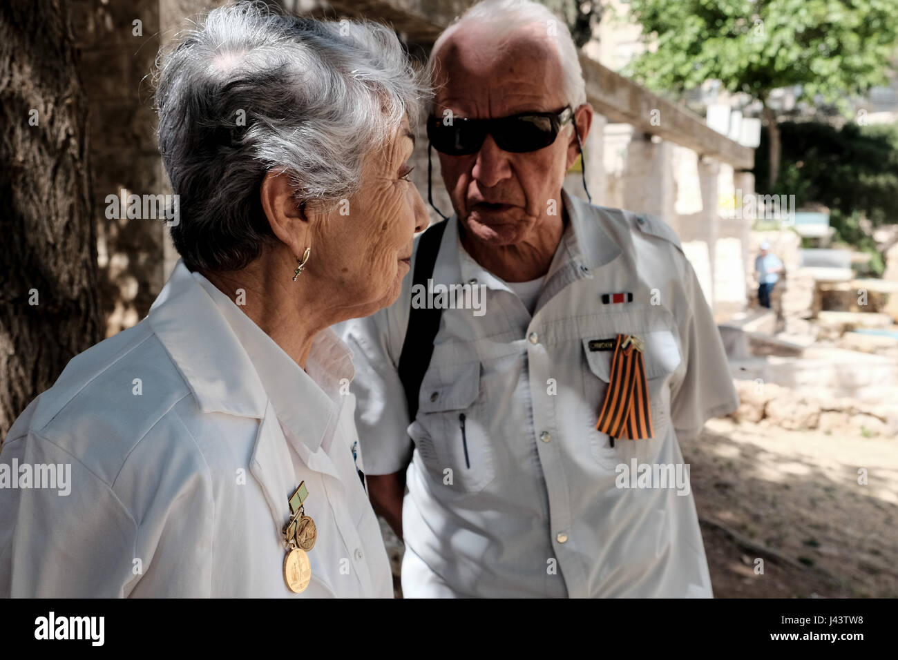 Jerusalem, Israel. 9th May, 2017. WWII veterans, widows, descendants ...