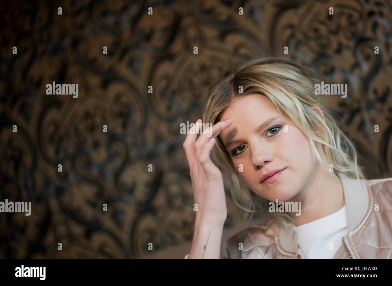 Kiev, Ukraine. 9th May, 2017. Singer Levina, the German contestant of ...