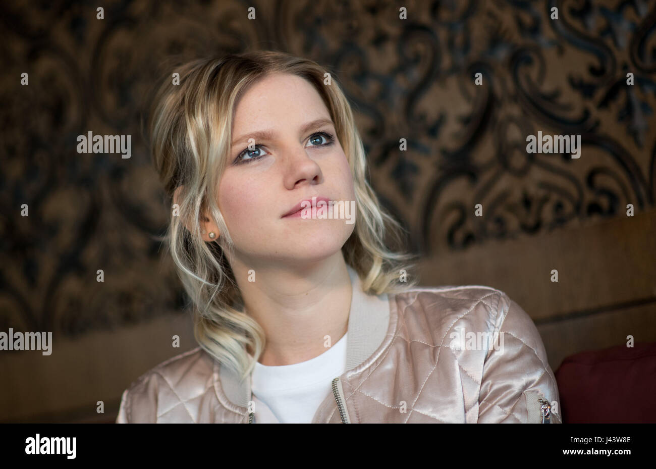 Kiev, Ukraine. 9th May, 2017. Singer Levina, the German contestant of ...