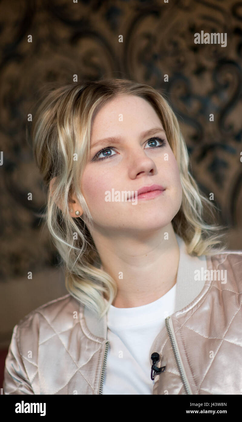 Kiev, Ukraine. 9th May, 2017. Singer Levina, the German contestant of ...