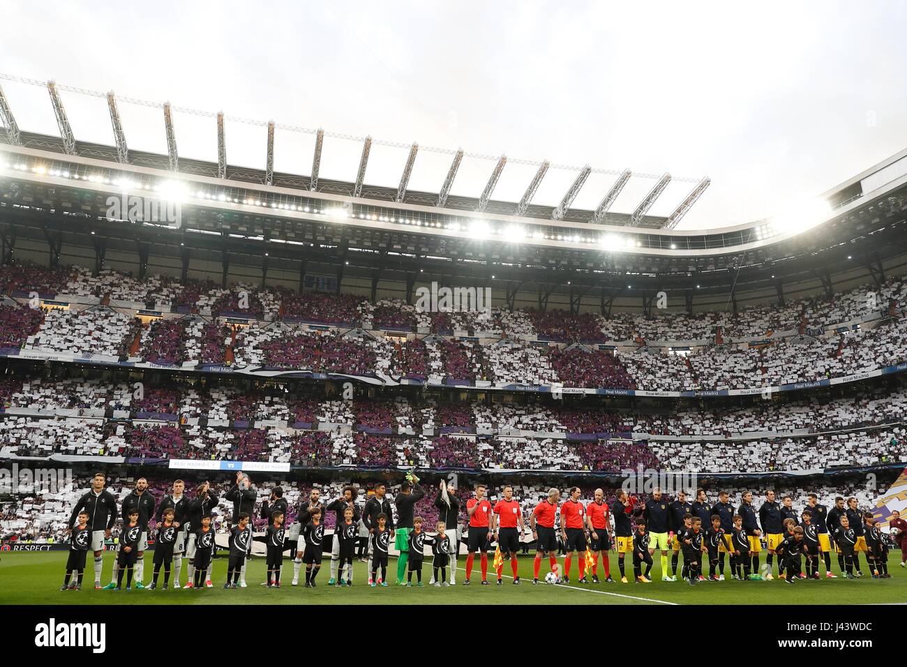 General view, MAY 2, 2017 - Football / Soccer : Two team line-up's ...