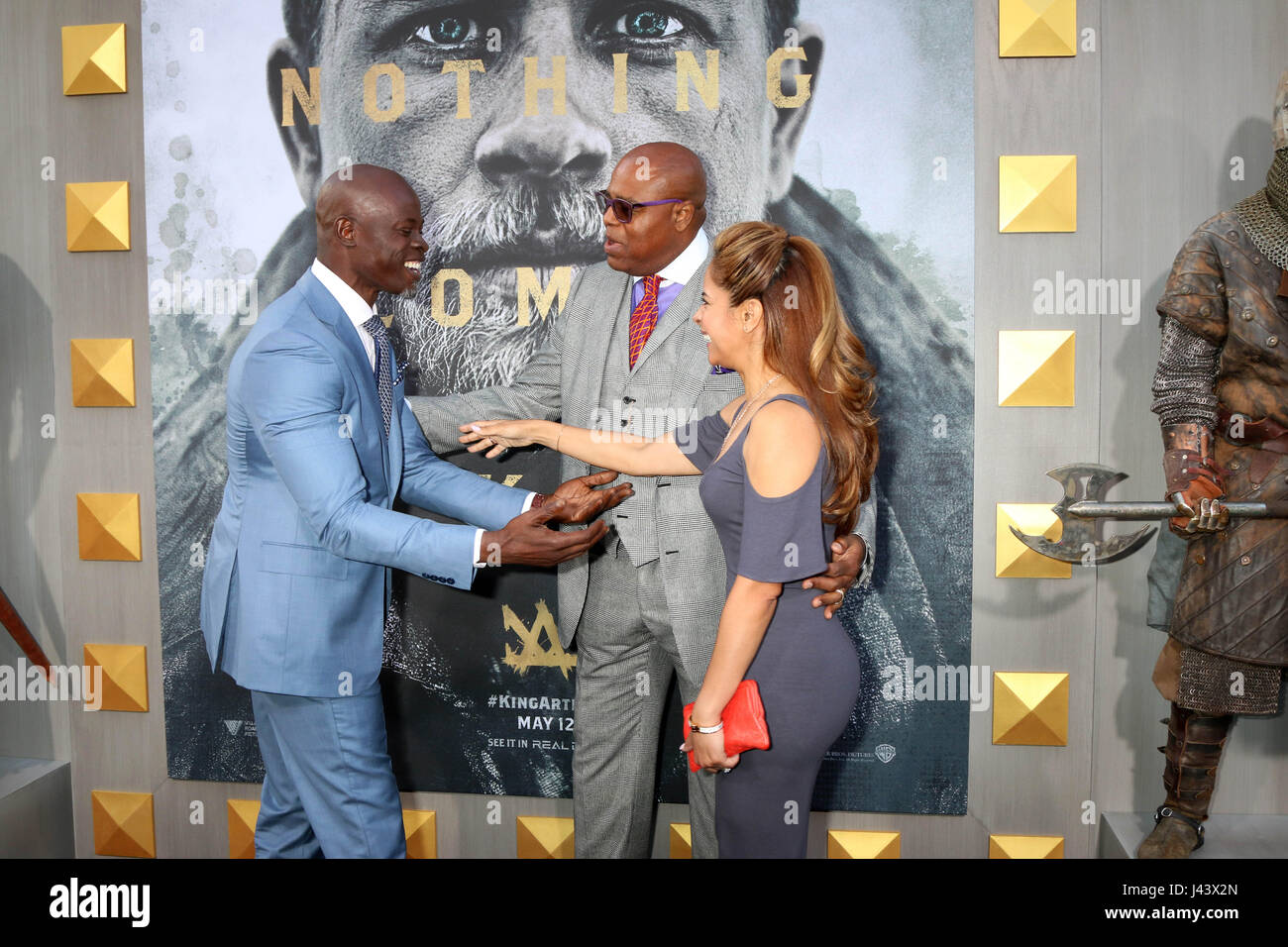 Hollywood, Ca. 8th May, 2017. Djimon Hounsou, Chi McBride, Julissa ...