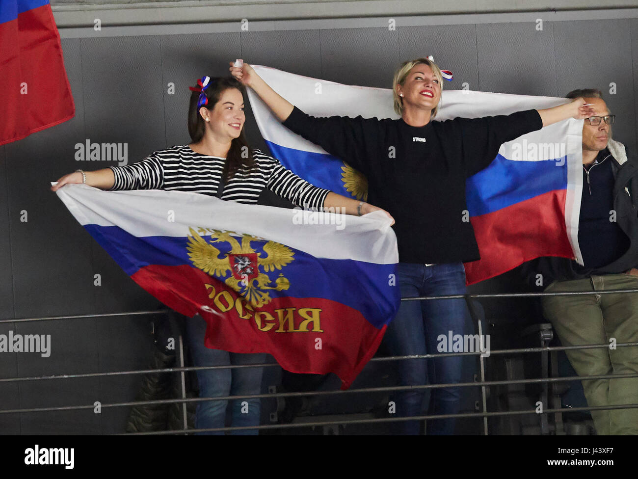 Russian woman fan, young pretty woman, girl, attractive, smile ...