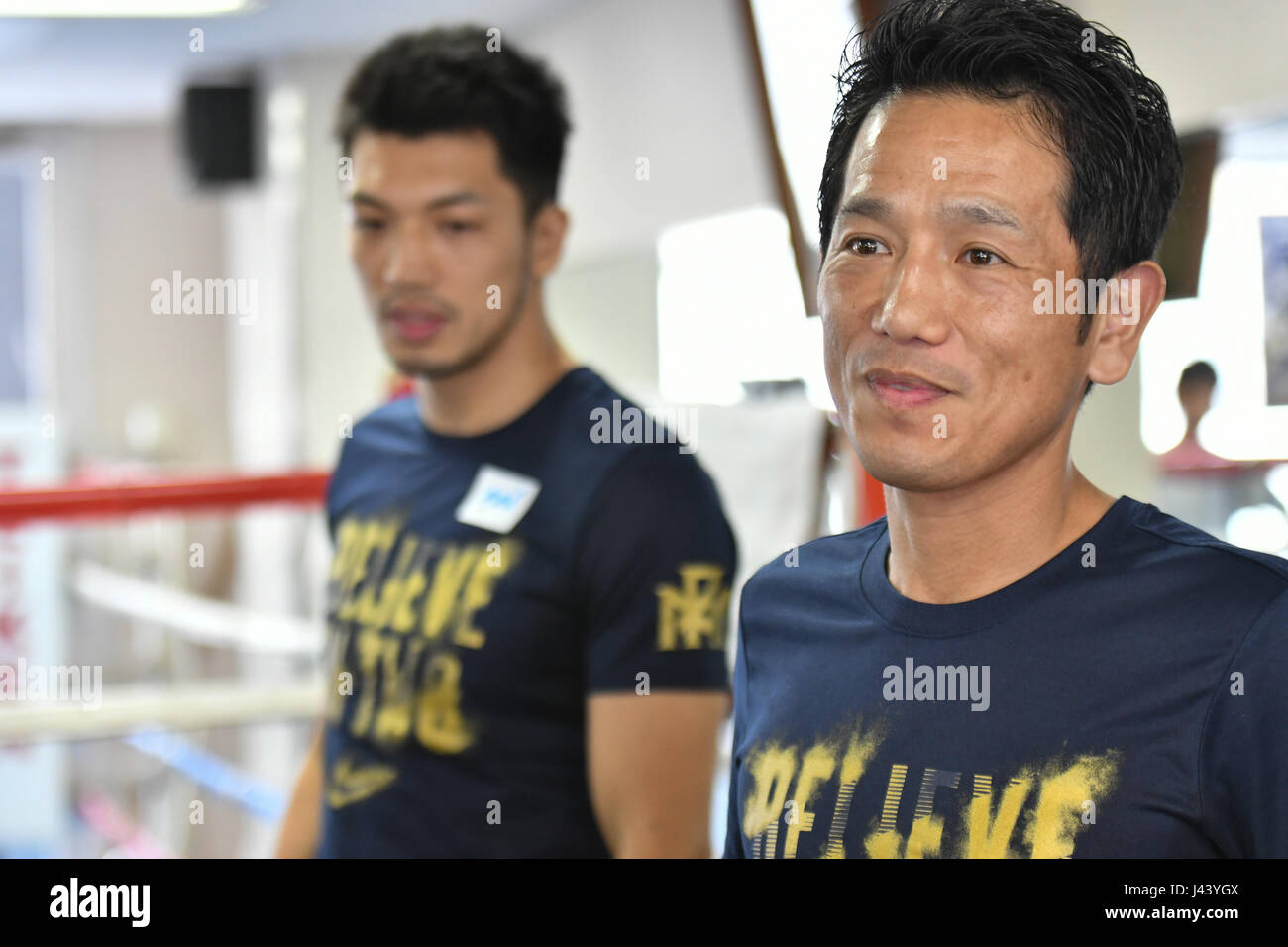 Tokyo, Japan. 9th May, 2017. (L-R) Ryota Murata (JPN), Sendai Tanaka ...