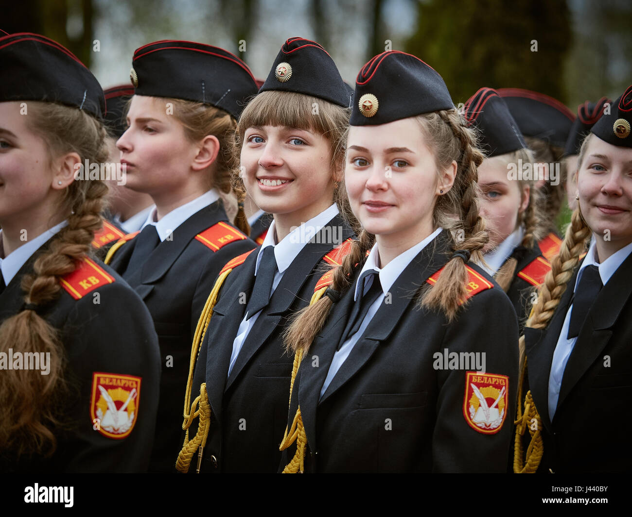 Vitebsk, Belarus. 9th May, 2017. The procession along the main street ...