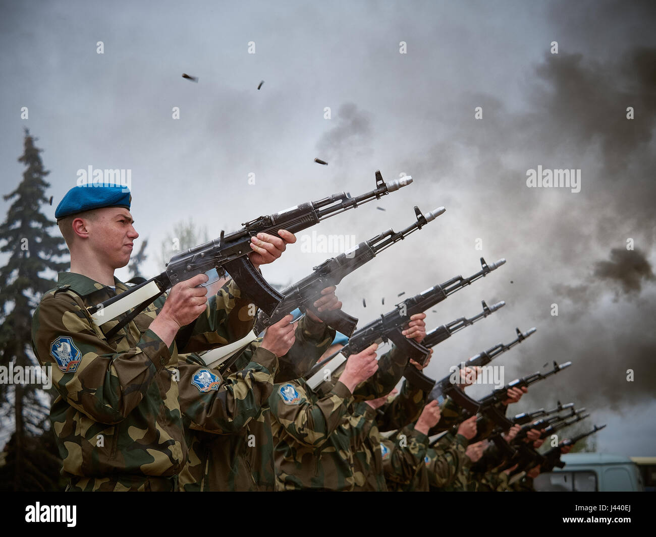 Vitebsk, Belarus. 9th May, 2017. The procession along the main street ...