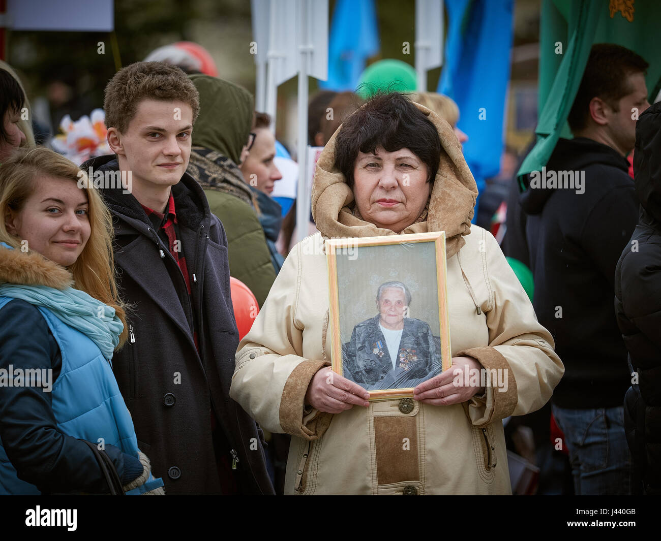 Vitebsk, Belarus. 9th May, 2017. The procession along the main street ...