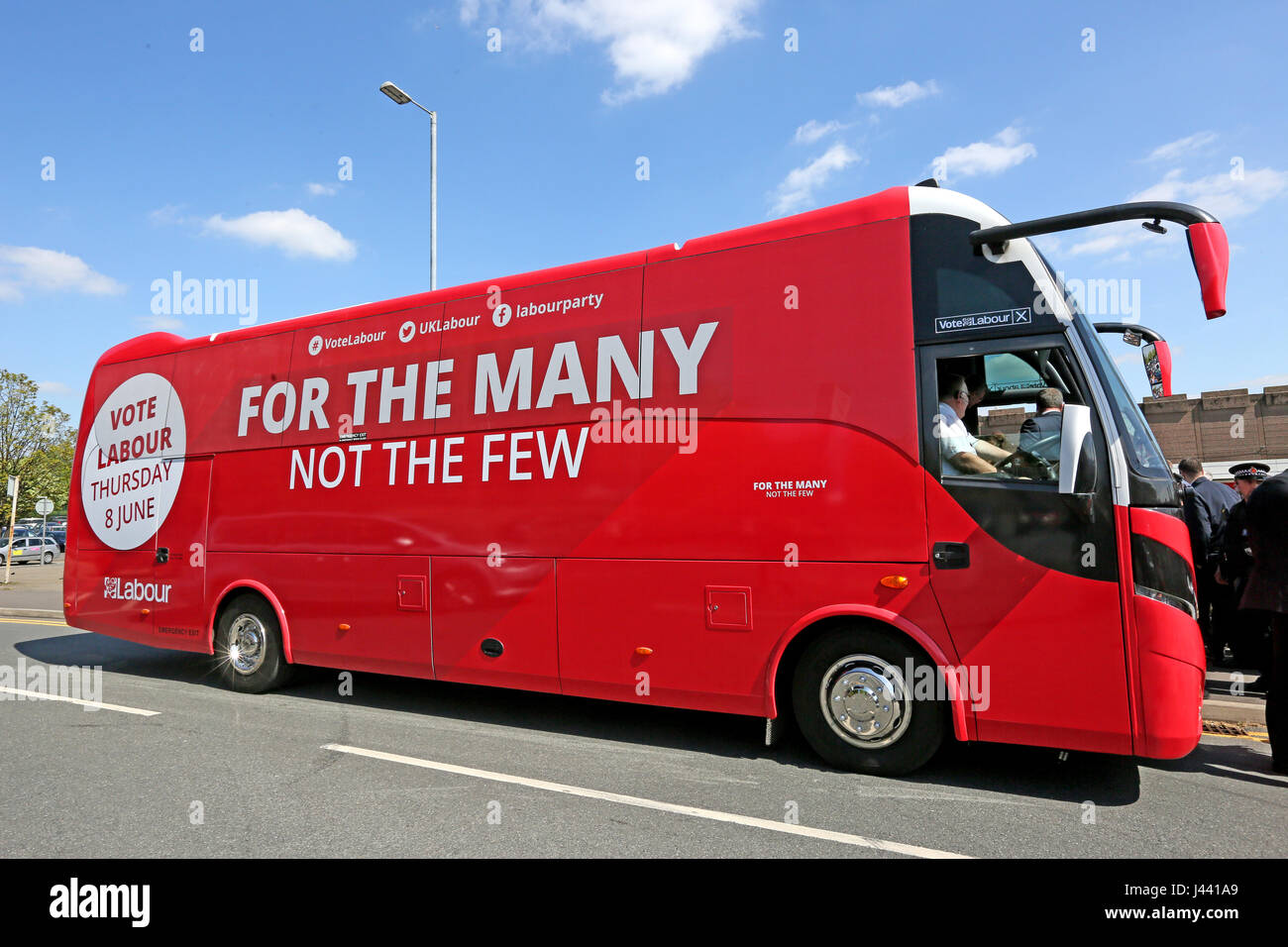 Labour bus hi-res stock photography and images - Alamy
