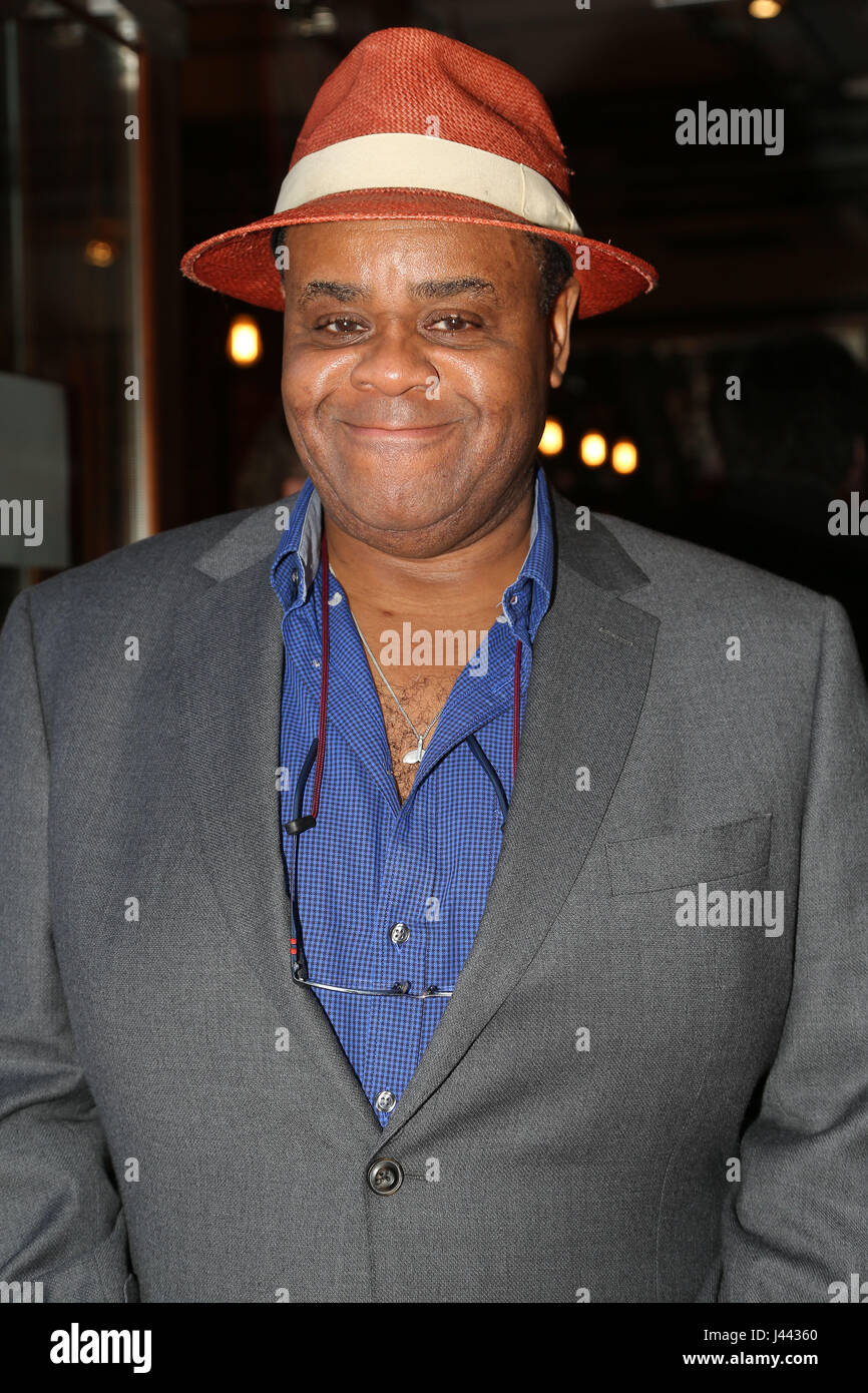 London, UK. 9th May, 2017. Clive Rowe arrives at Park Theatre. Stars ...