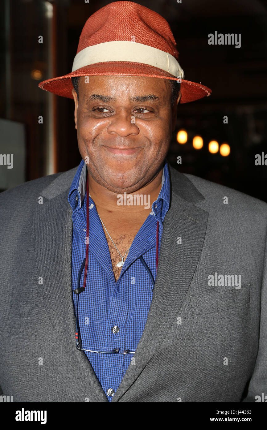 London, UK. 9th May, 2017. Clive Rowe arrives at Park Theatre. Stars ...